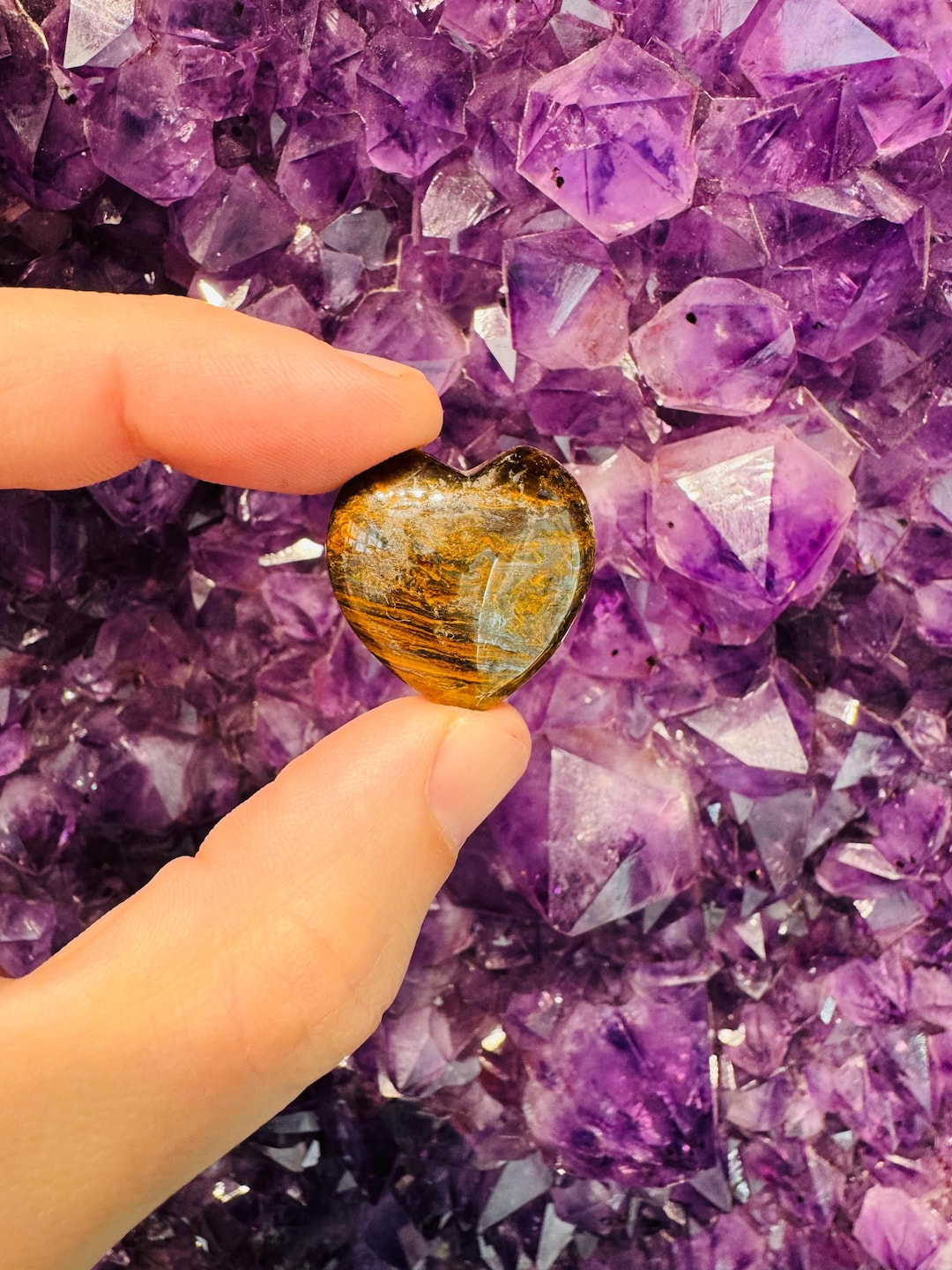 Tiger Iron - Heart Carving - Small - 1 Stone - Etsy