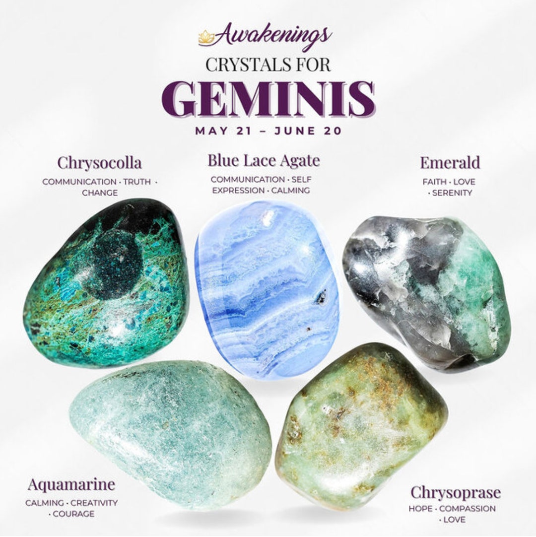 Gemini Zodiac Crystal Kit - Etsy