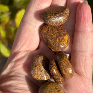 Arabic Miriam Jasper (calligraphy Script Stone) - Tumbled - 1 Stone - Etsy