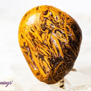 Arabic Miriam Jasper (calligraphy Script Stone) - Tumbled - 1 Stone - Etsy