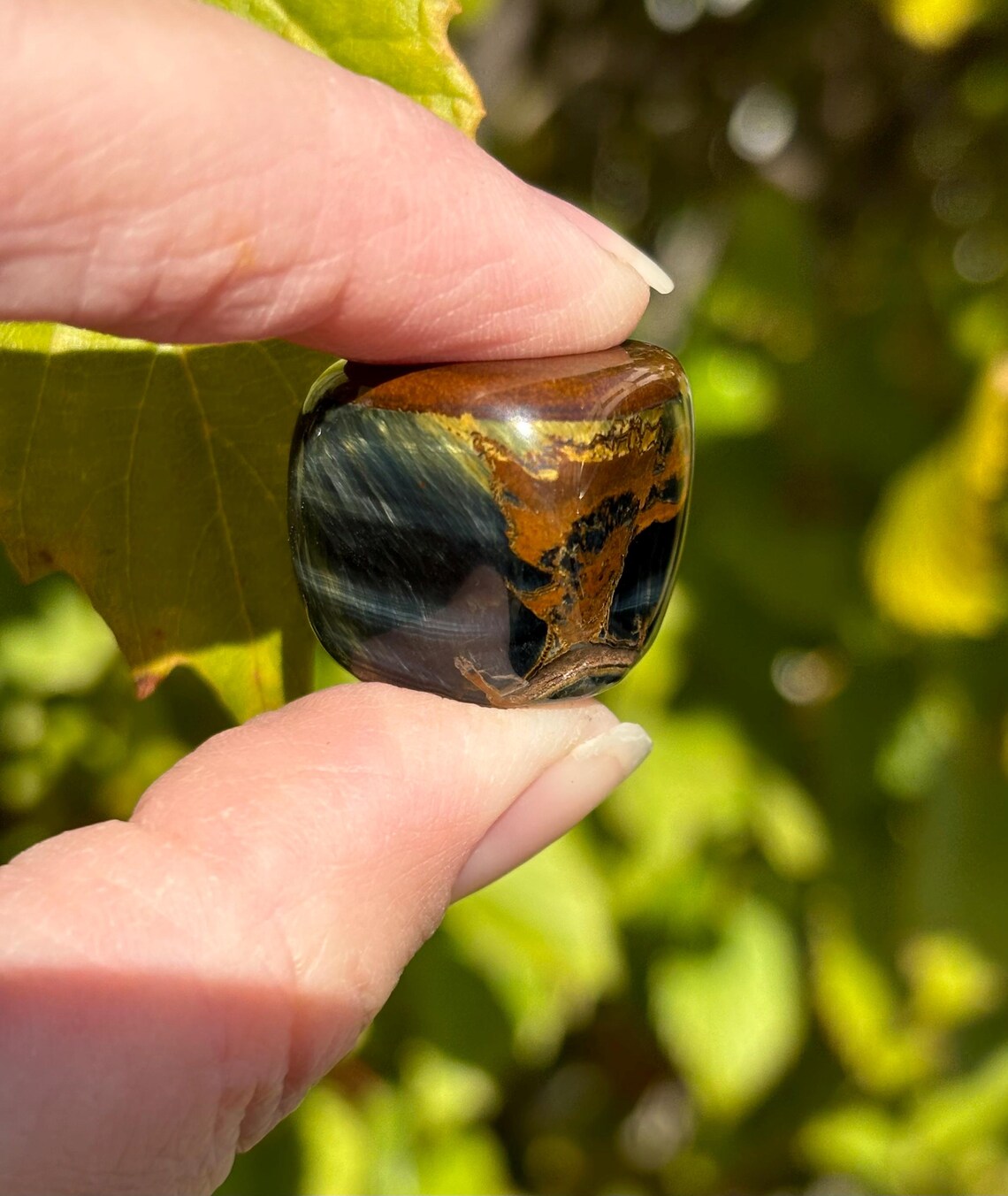 Blue Tiger Eye (hawks Eye) - Tumbled - 1 Stone - Etsy