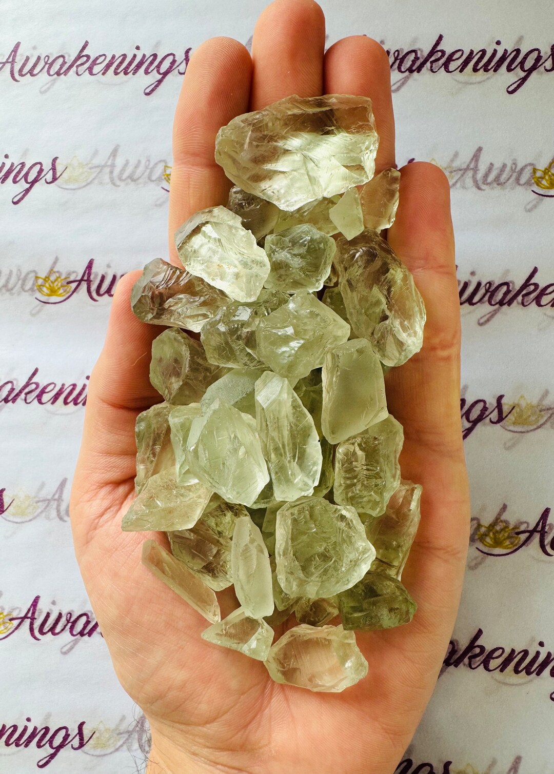 Prasiolite (clear Green Amethyst) - Rough Raw Natural - 1 Stone - Etsy