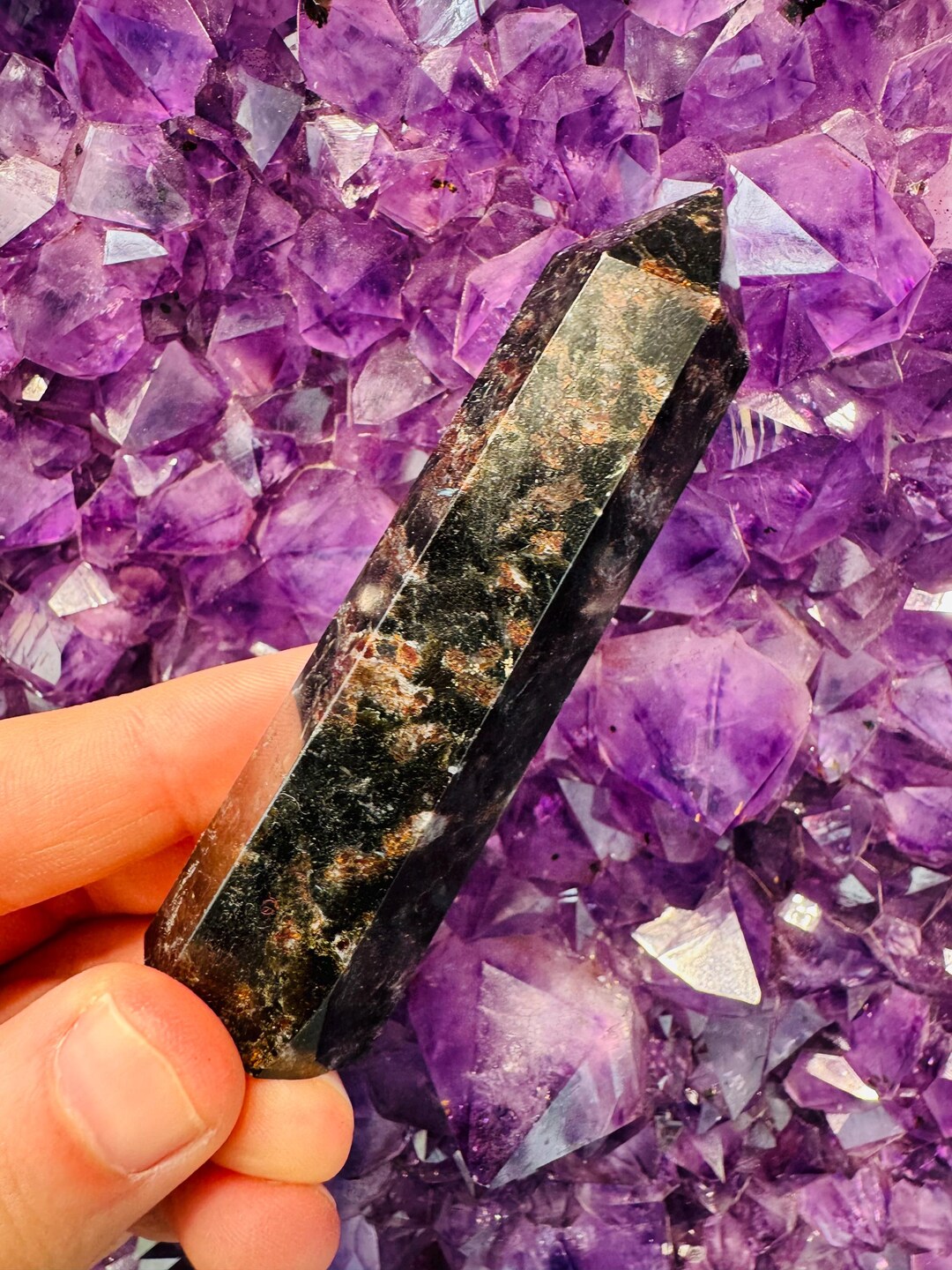 Arfvedsonite Tower/point (fireworks Stone) - 3-4" - Etsy Only - Etsy