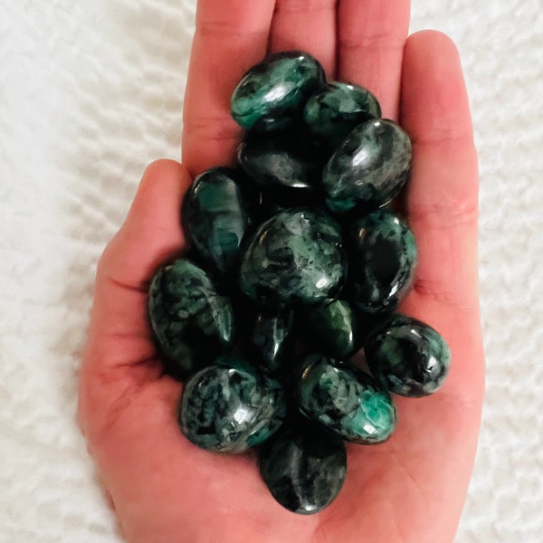 Tumbled Emerald - Etsy