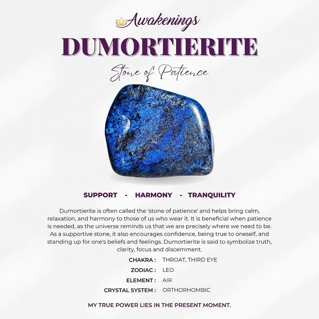 Dumortierite - Tumbled - 1 Stone - Etsy