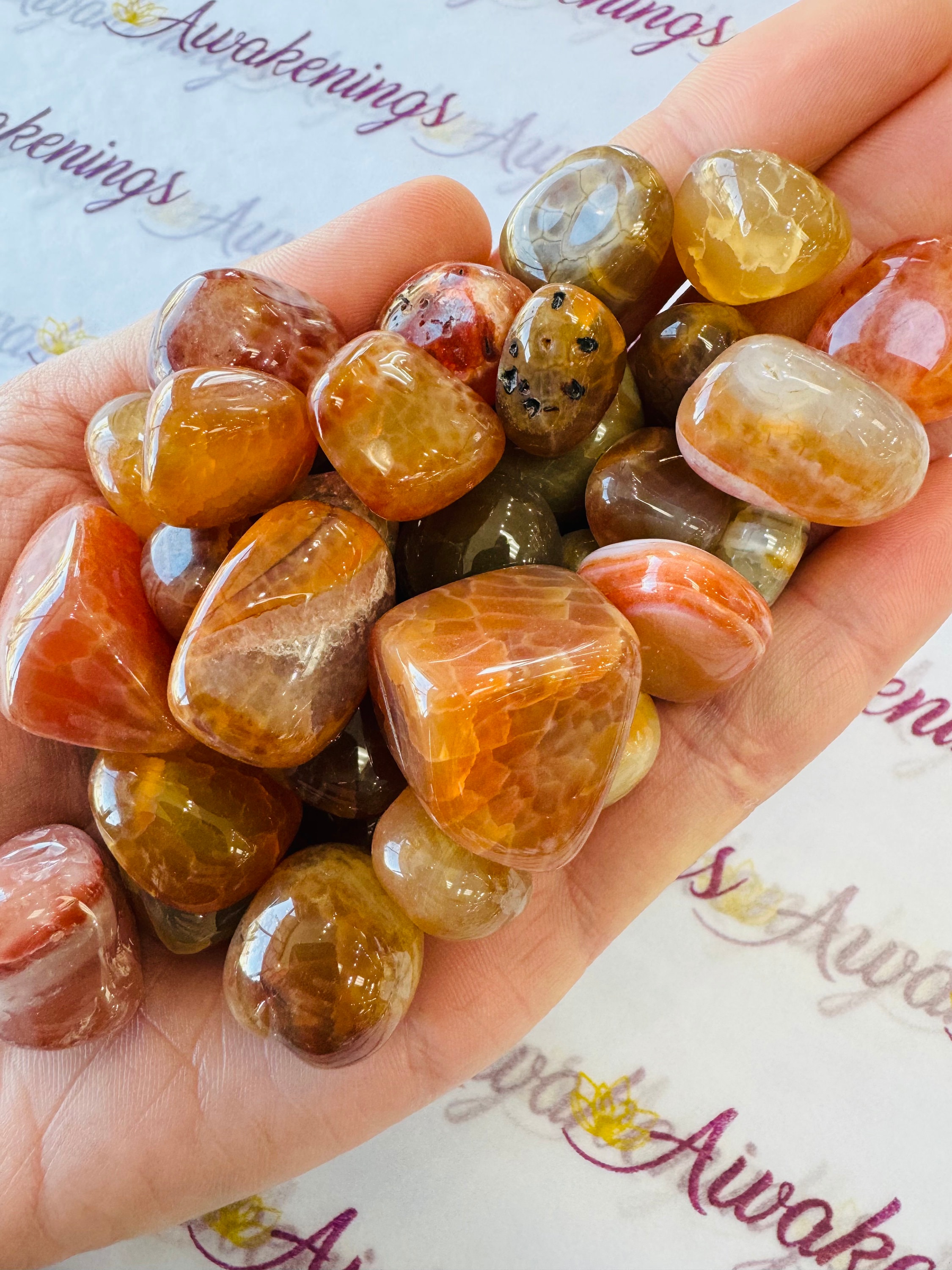 Red Fire Agate - Tumbled - 1 Stone - Etsy