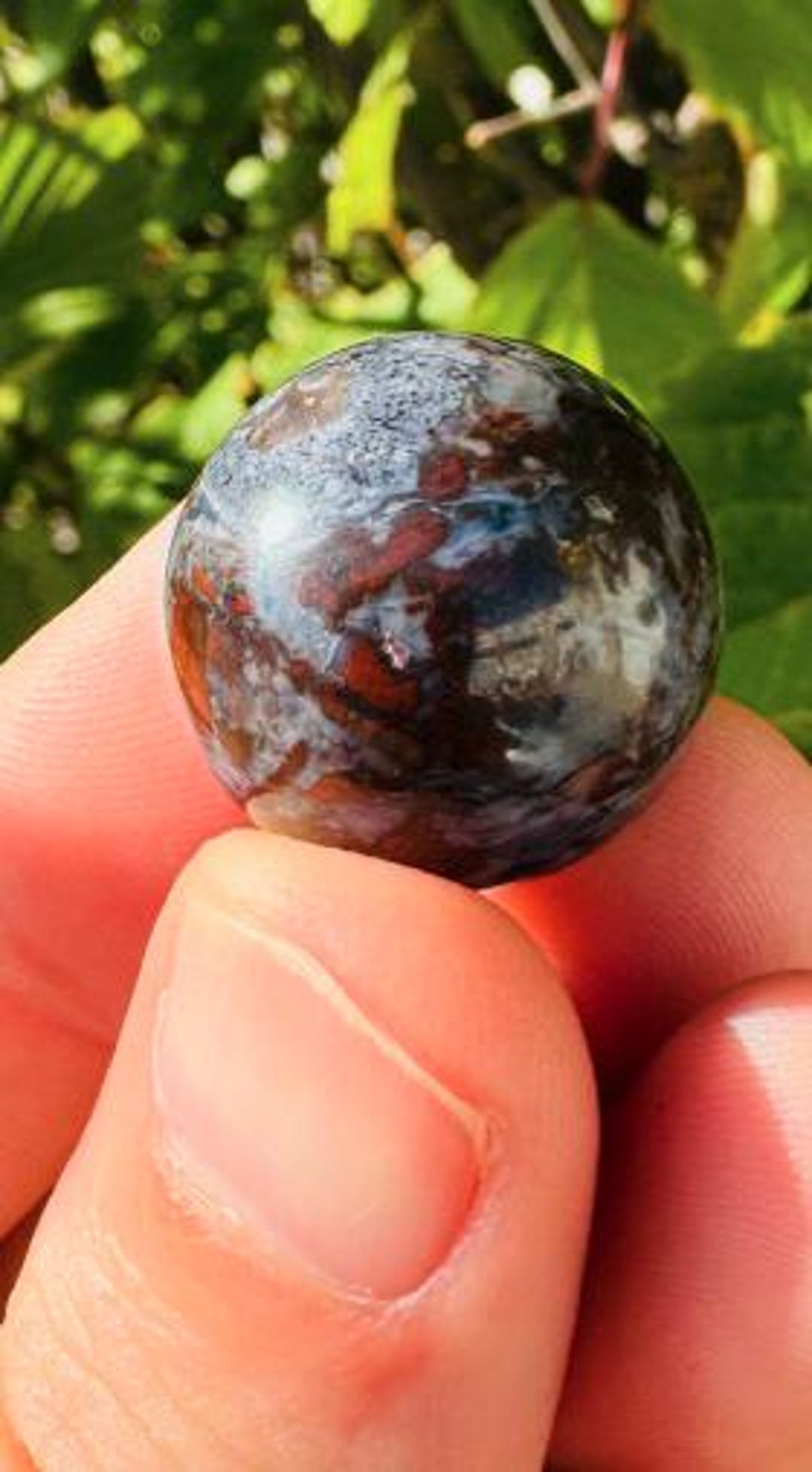 Blue Richterite W/bustamite Sphere 1 Stone - Etsy