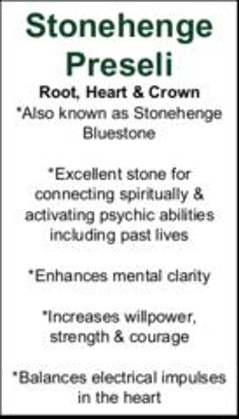 Stonehenge Preseli Bluestone - Puffy Heart Carving - 55mm - 1 Stone ...