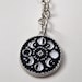 Moon Phase Keyring, Celestial Keychain, Astrology Gifts, Black and ...