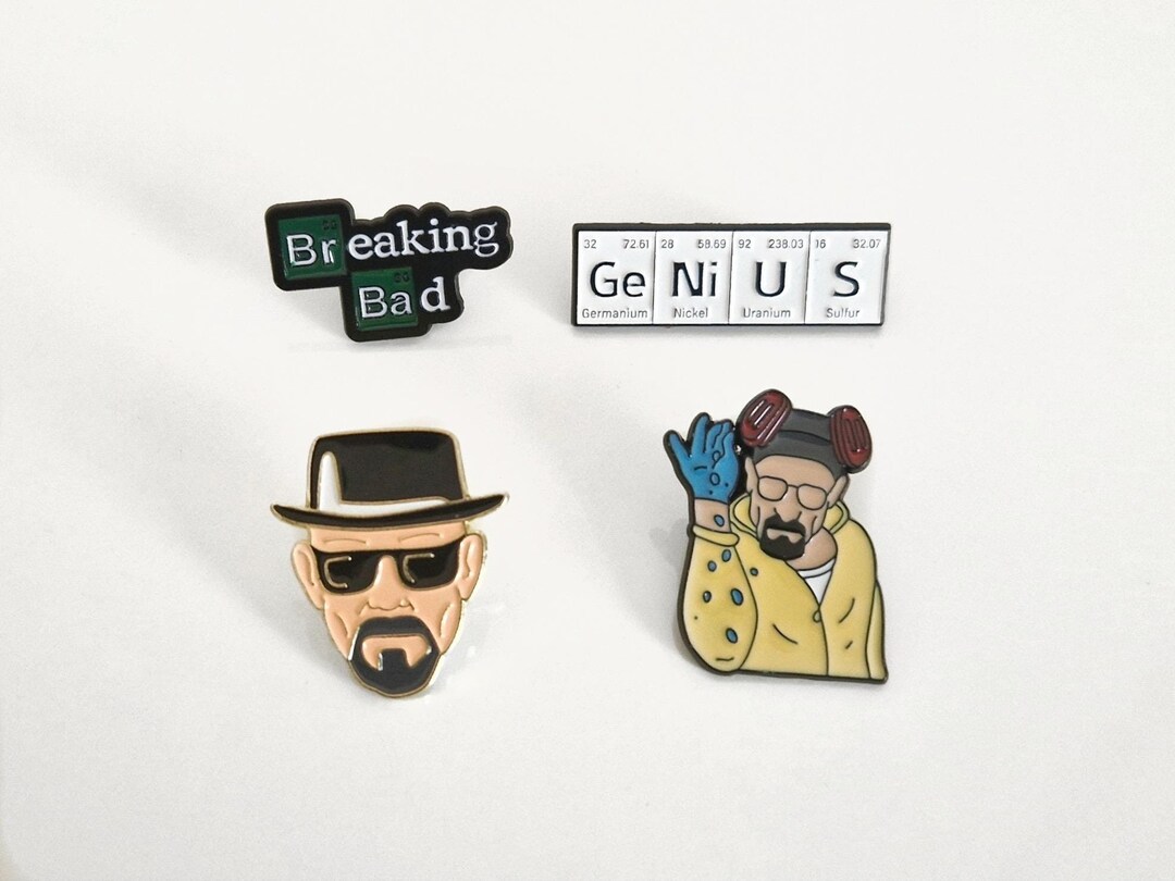Breaking Bad Pin, Heisenberg Brooch, Walter White Pin, Genius Pin ...