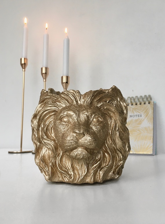 Handmade Champagne Gold Lion Pot Champagne Gold Pot - Etsy