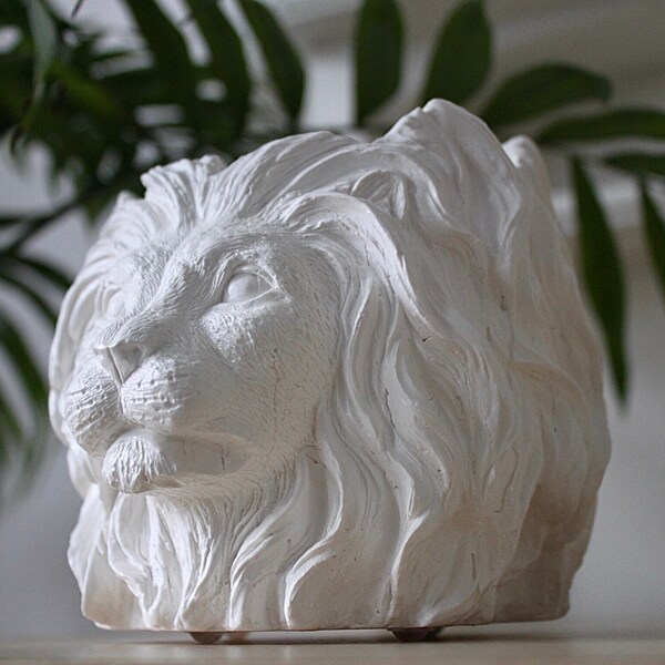Ceramic Lion Head - Etsy