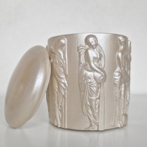 Handmade Ivory Pearl Goddess Pot, Greek Goddess Sculpture Pot ...