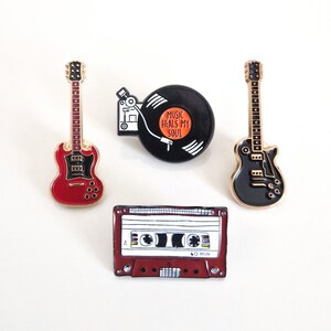 Music Heals My Soul Pin, Guitar Brooch, Musician Brooch, Musician Pin ...