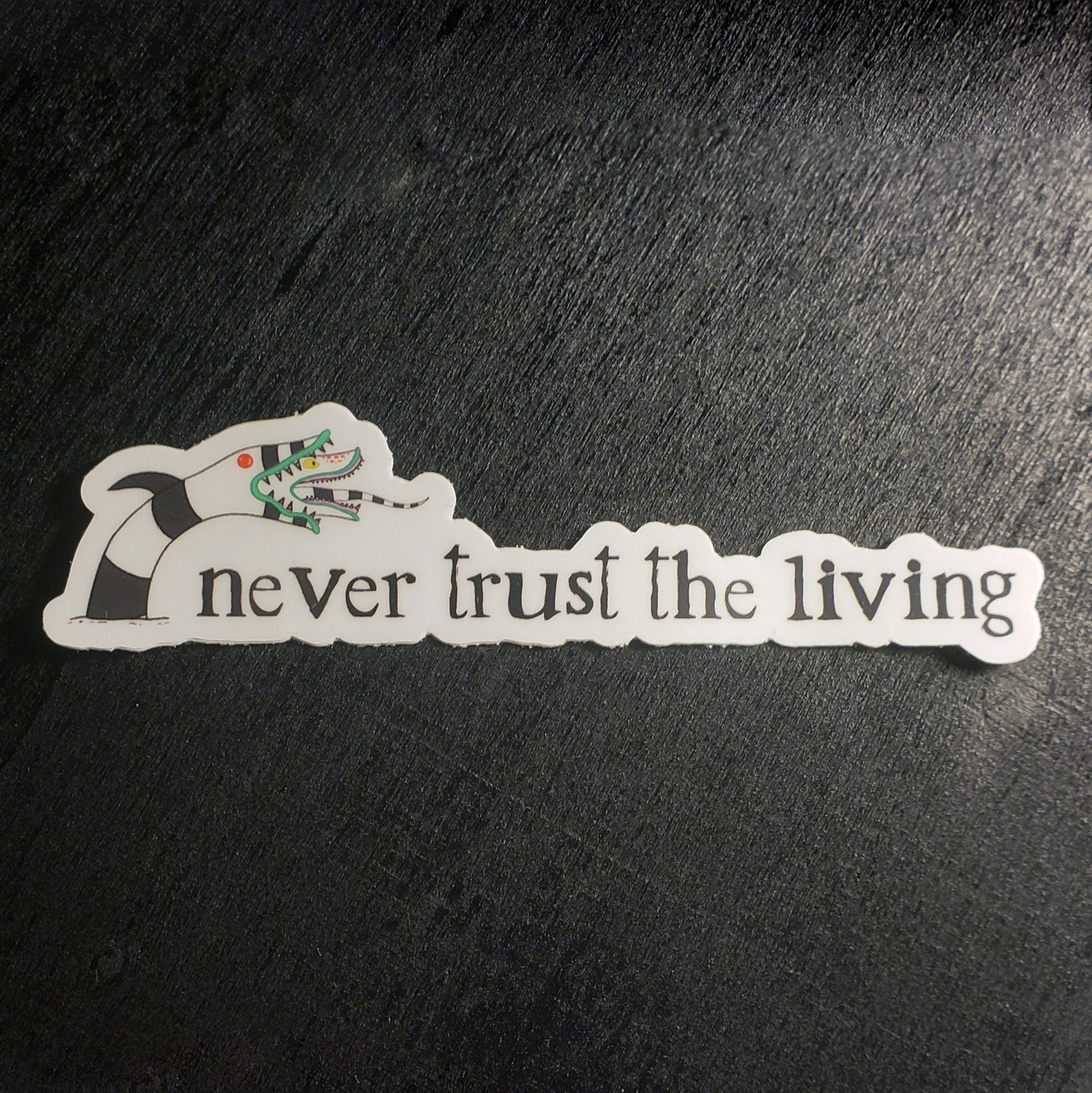 Never Trust the Living Sticker | Etsy