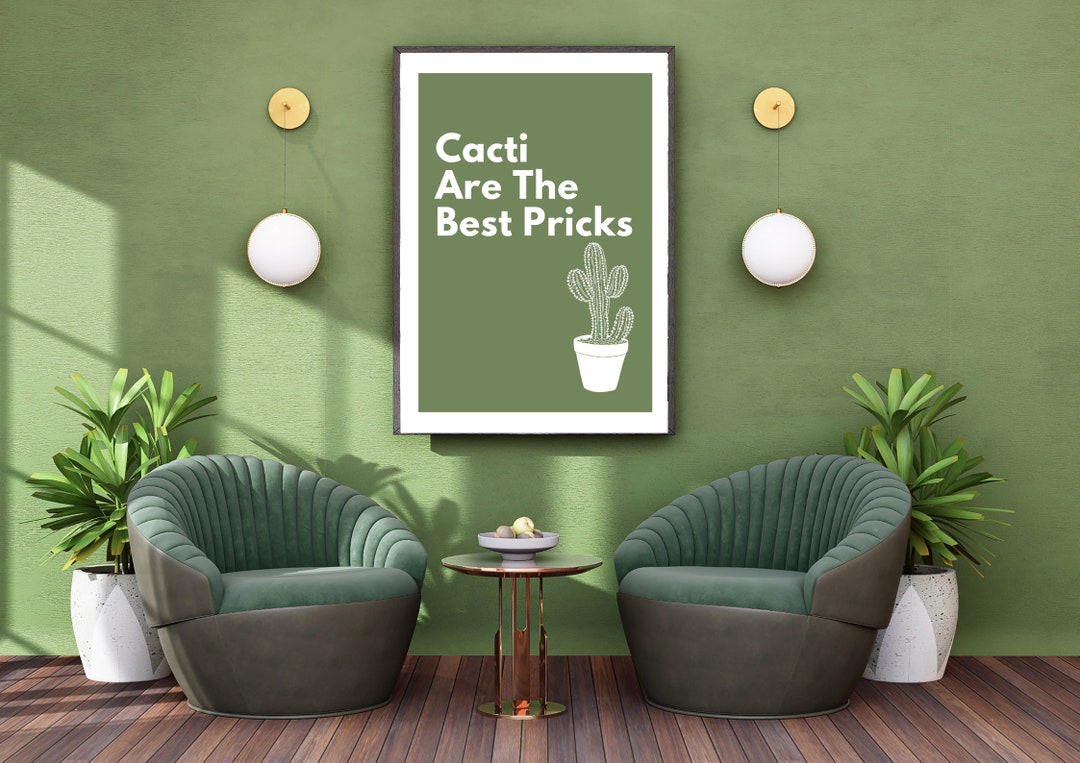 Cactus Art Print - Botanical Modern Art Print - Cactus Quote Print ...