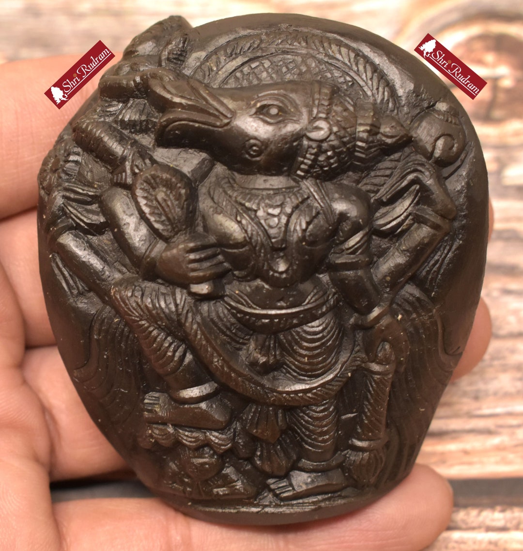 Shrirudram Varaha Murti / Luxmi Varah Idol Carved on Sudarshan ...