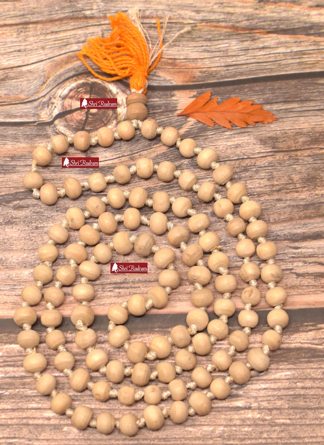 Shrirudram Tulsi Rosary Mala Prayer Rosary 108+1 Beads Basli Mala ...