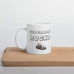 Geography Rocks Geography Student / Teacher Novelty Coffee Mug - Etsy UK