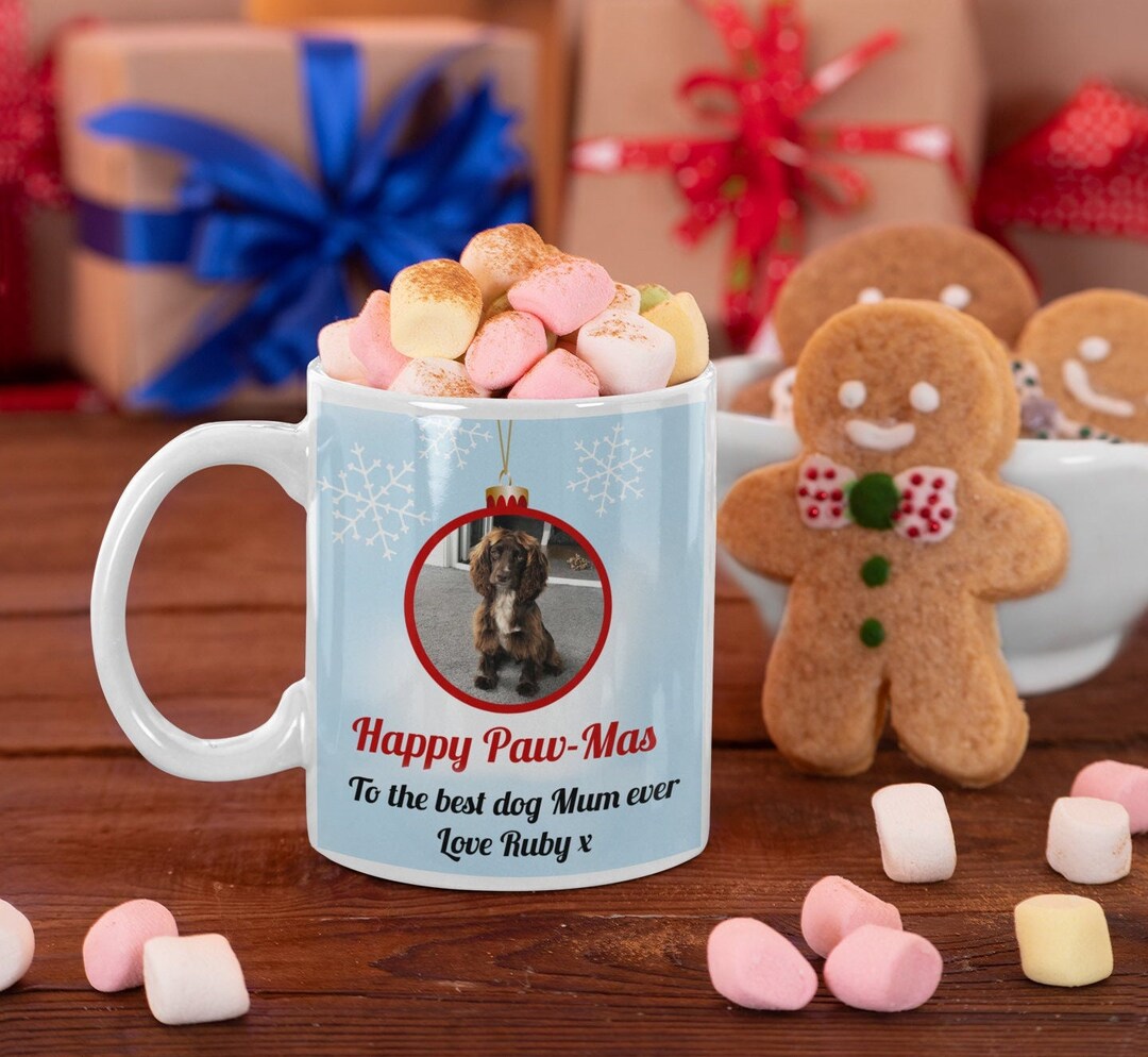 Personalised Christmas Dog Parent Mug, Dog Mum, Dog Dad, New dog ...