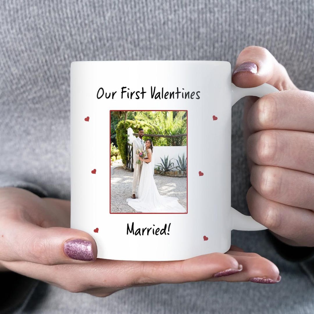 First Valentines Married Mug, Valentines Gift for Husband and Wife ...