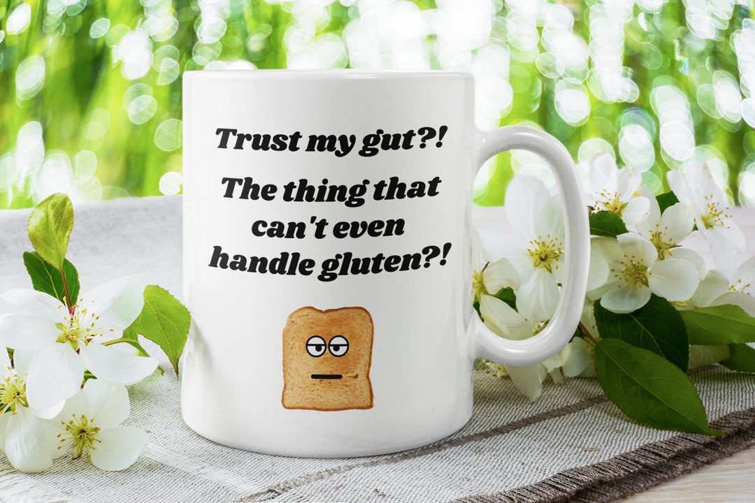 Funny Gluten Intolerance Gift, Coeliac Disease Joke Gift, Gluten Free ...