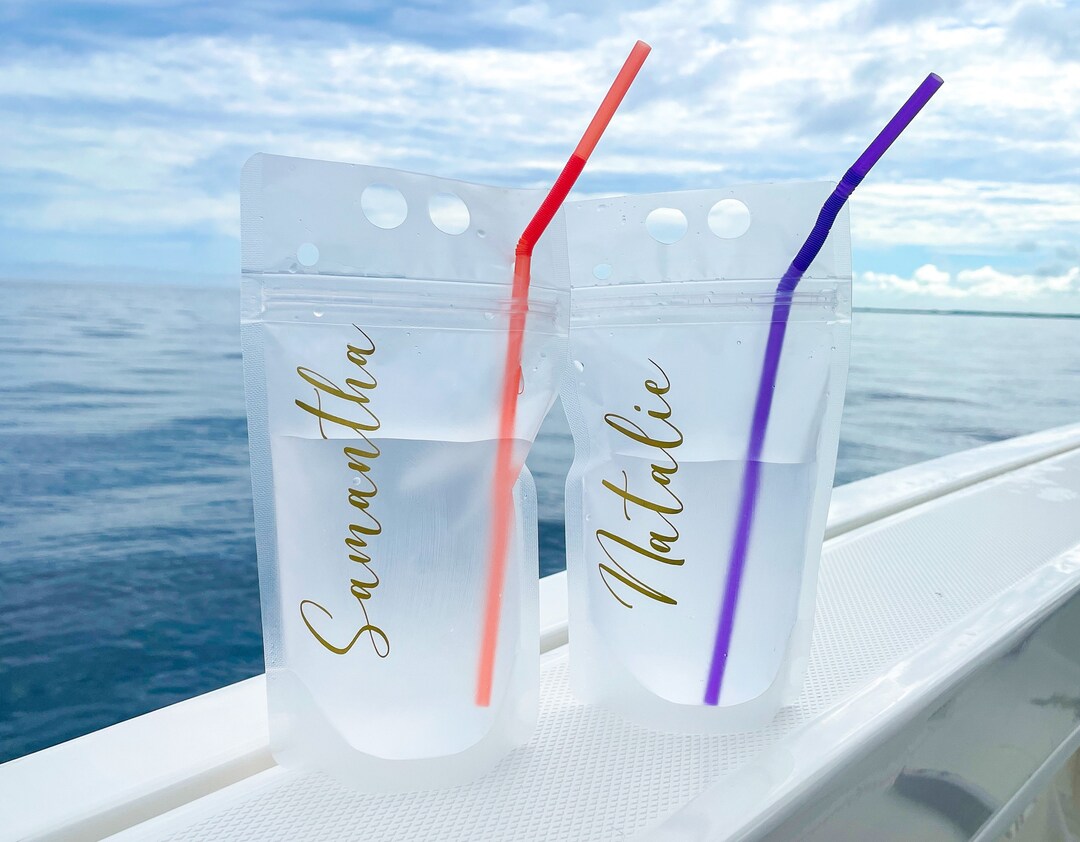 Personalized Bachelorette Party Drink Pouch: Nautical Booze Bag - Etsy