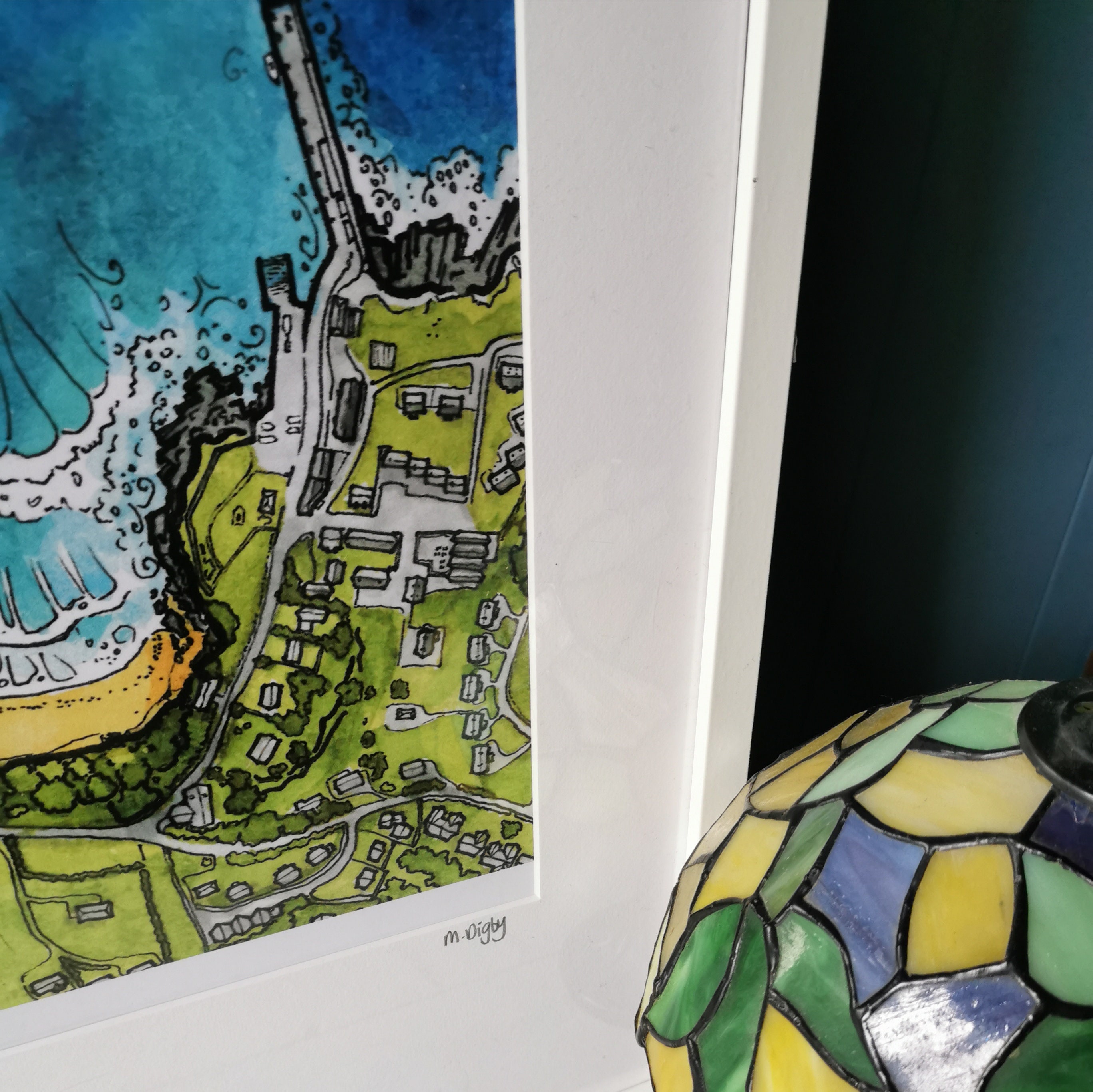 Downings Co Donegal Illustrated Aerial Map Print - Etsy UK