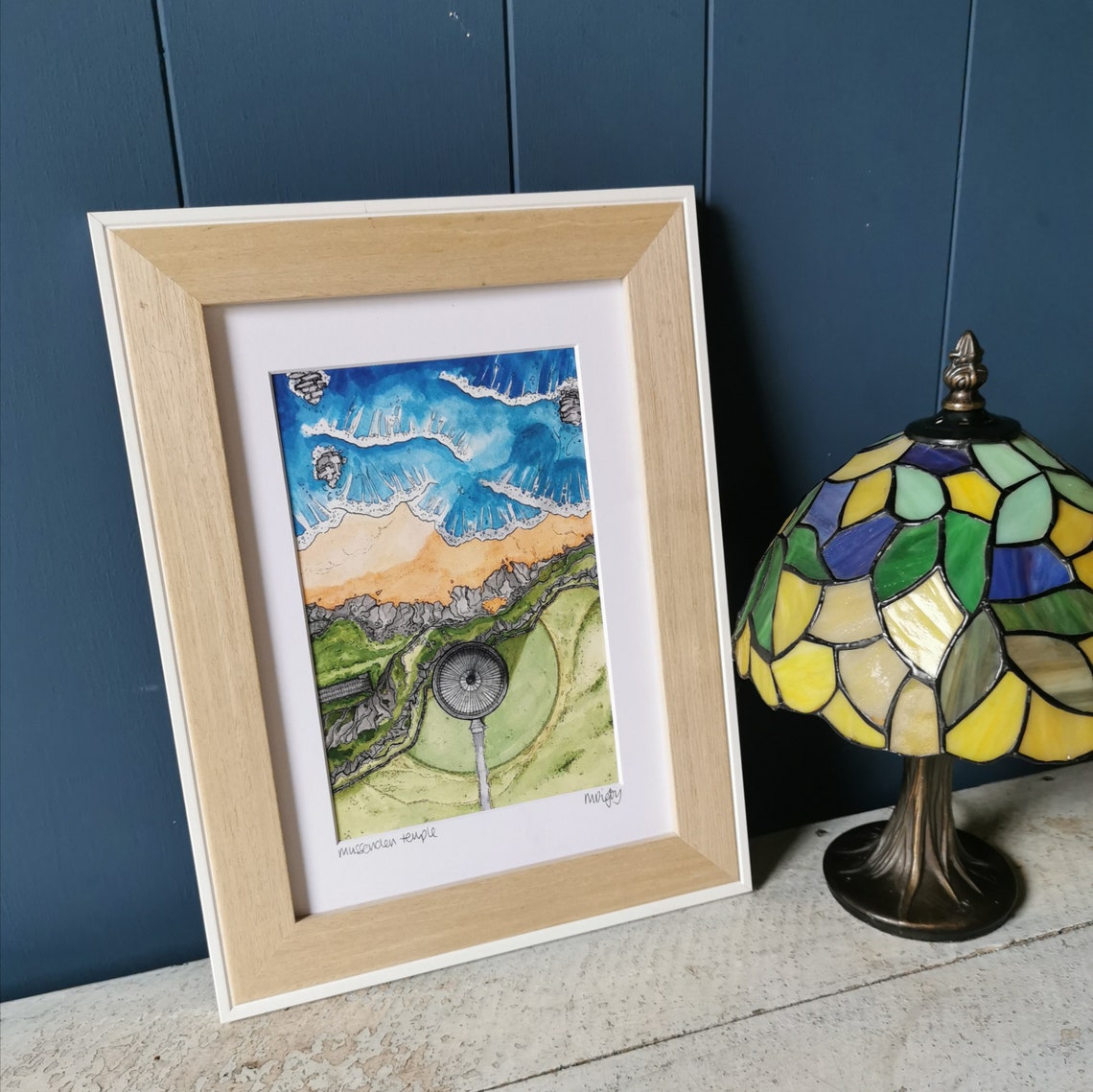Mussenden Temple Illustrated Aerial Map Print - Etsy UK