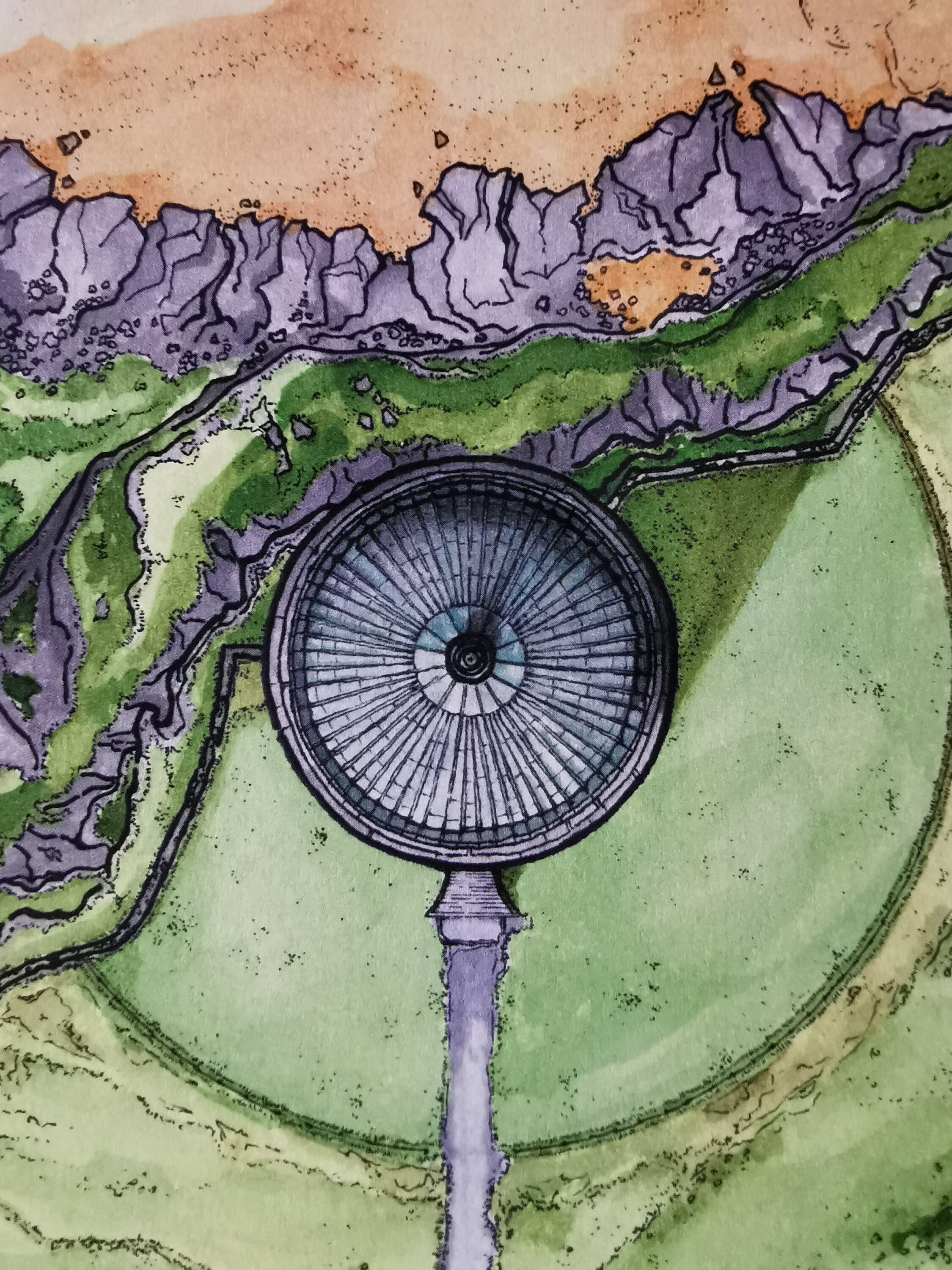 Mussenden Temple Illustrated Aerial Map Print - Etsy UK