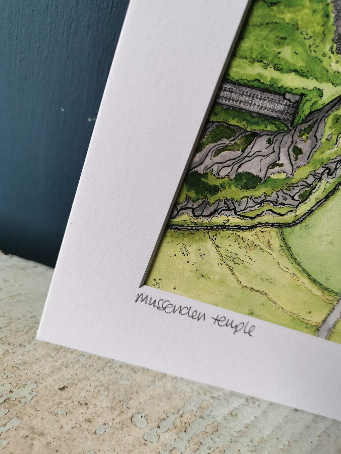 Mussenden Temple Illustrated Aerial Map Print - Etsy UK