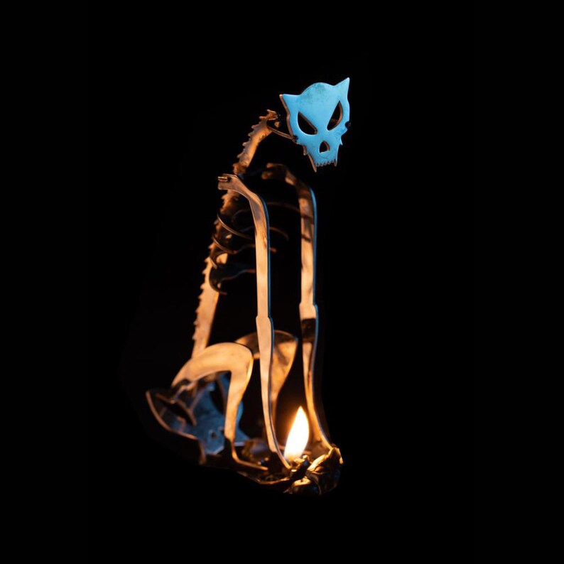 Wick Works Loki Cat Skeleton Candle Melt to Reveal - Etsy