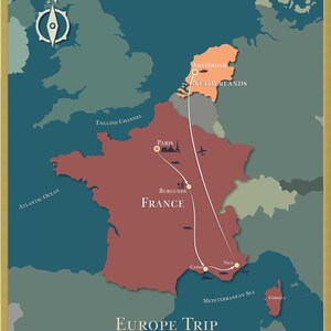 Traveler's Path Custom Travel Maps. Relive Your Favorite Places or Give ...