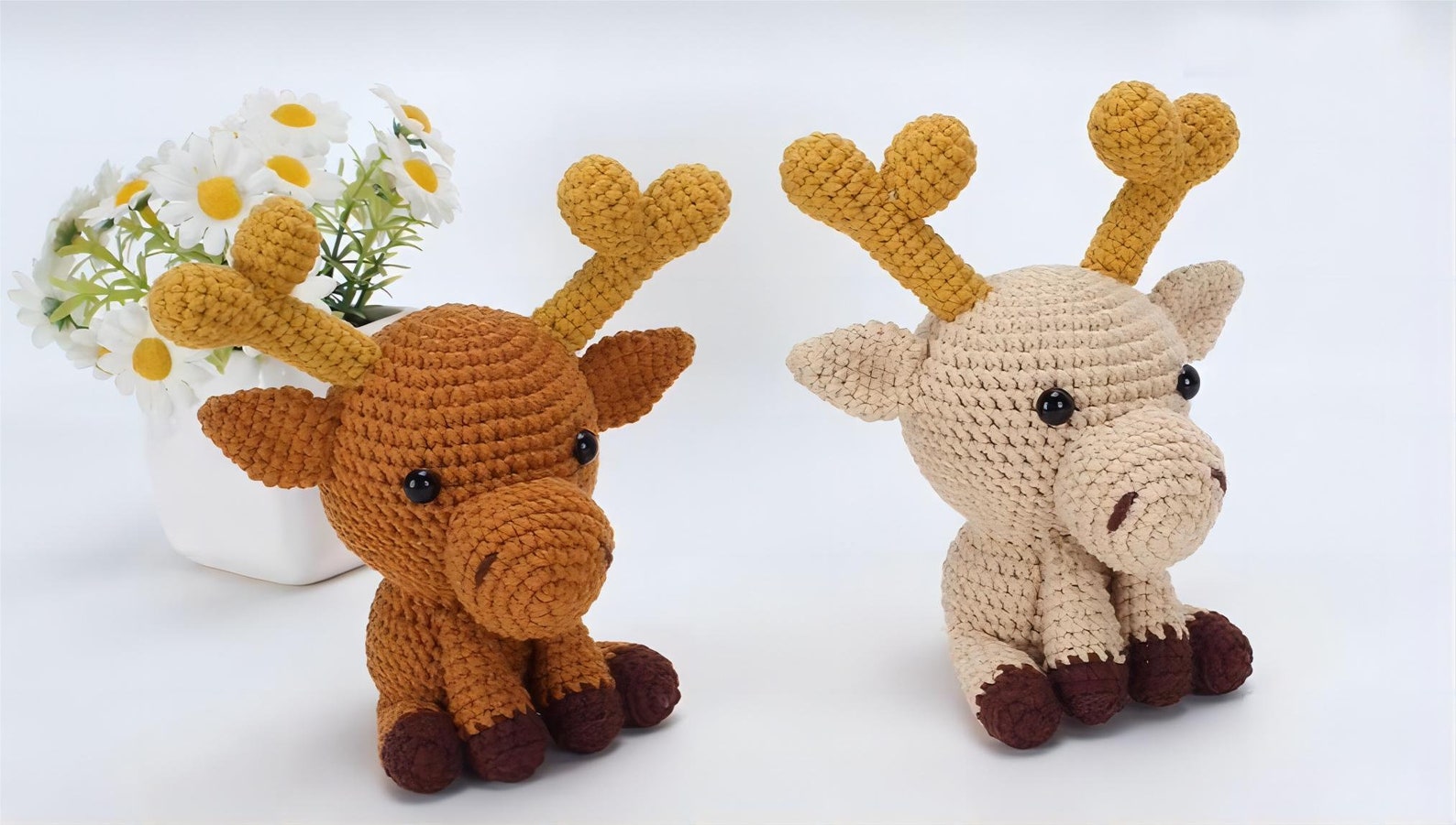 Long-horned Elk Crochet Pattern - DIY Wildlife Amigurumi Tutorial - Etsy