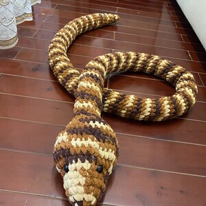 Unique Big Snake Crochet Pattern - Fun Amigurumi Animal DIY - Etsy