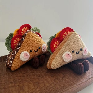 Crochet Sandwich Amigurumi Pattern - Whimsical Foodie Craft - Etsy