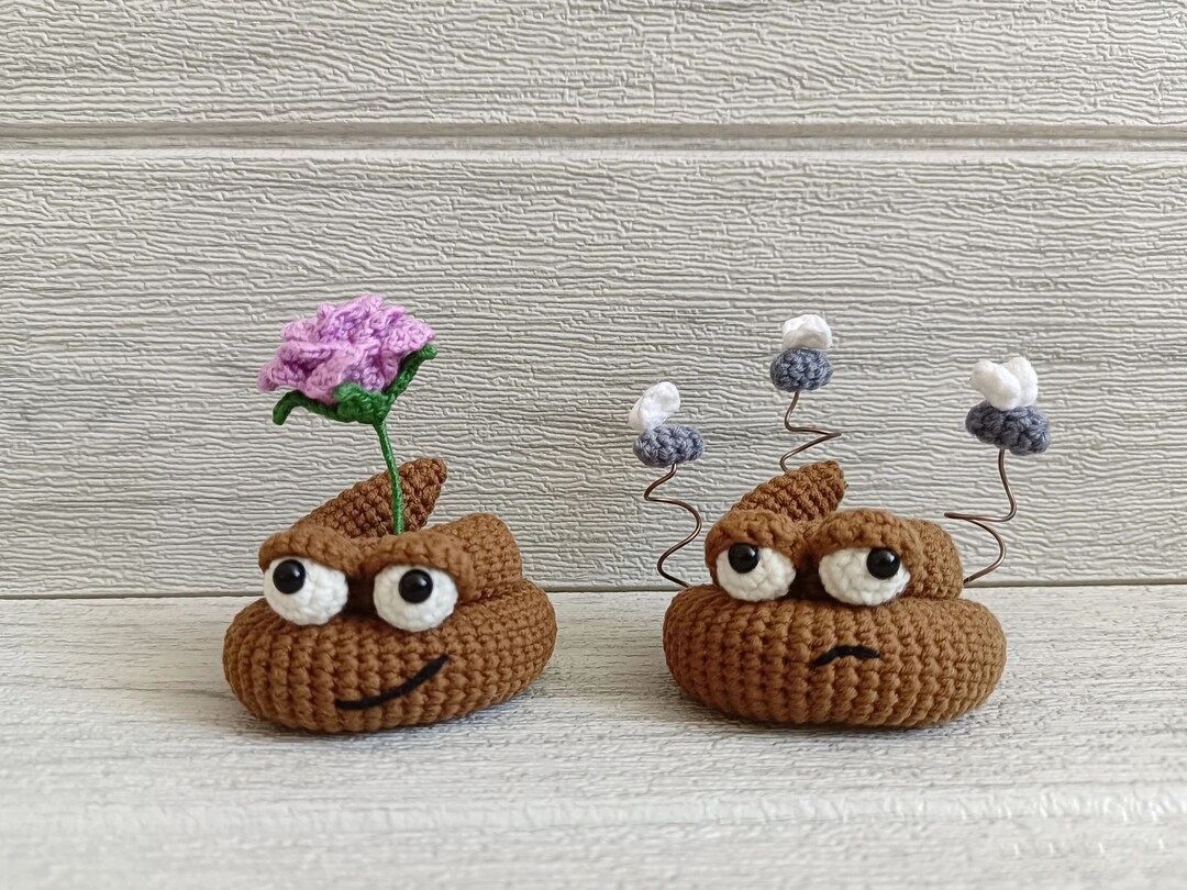 Funny Poop Emoji Crochet Pattern Trendy Design for Gifts and Decor - Etsy