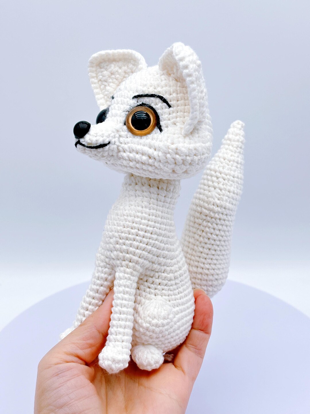 Cute Arctic Fox Crochet Pattern - Amigurumi Stuffed Animal Tutorial - Etsy