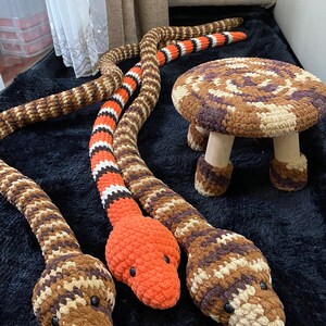 Unique Big Snake Crochet Pattern - Fun Amigurumi Animal DIY - Etsy