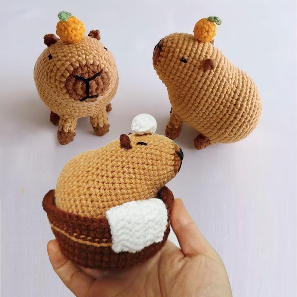 Capybara Knitting Toy - Etsy UK