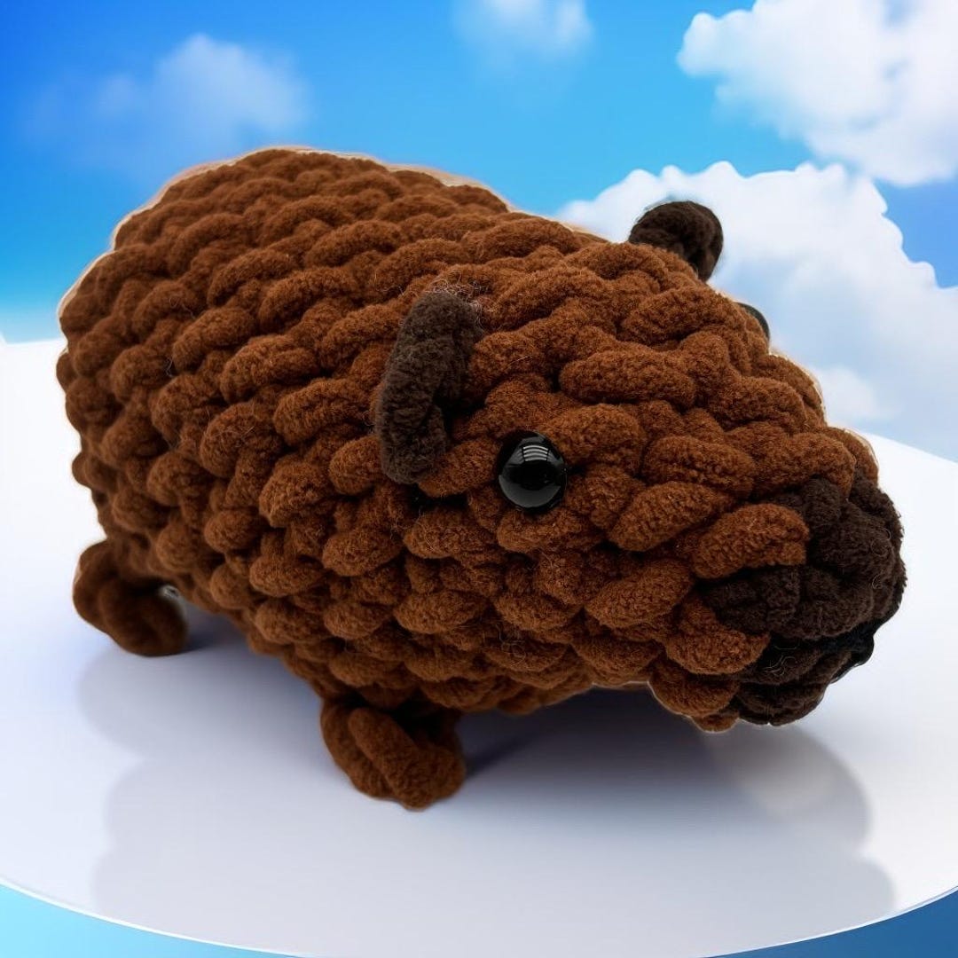 Adorable No Sew Capybara Crochet Pattern Bundle - 2 Patterns in 1! - Etsy