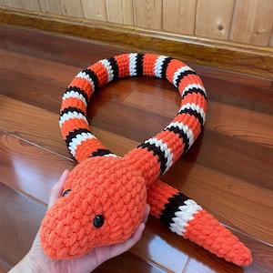 Unique Big Snake Crochet Pattern - Fun Amigurumi Animal DIY - Etsy