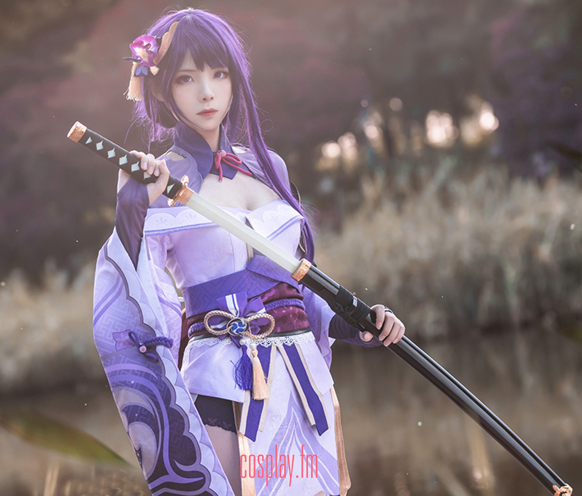 Genshin Impact Raiden Shogun Cosplay Costume Game Suit - Etsy UK