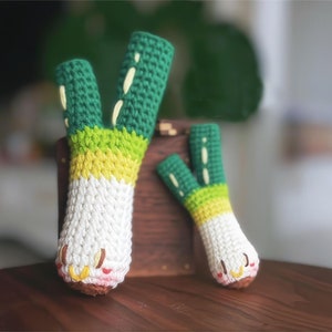 Unique Kitchen Decor Crochet Pattern: Green Onion Ginger Garlic ...