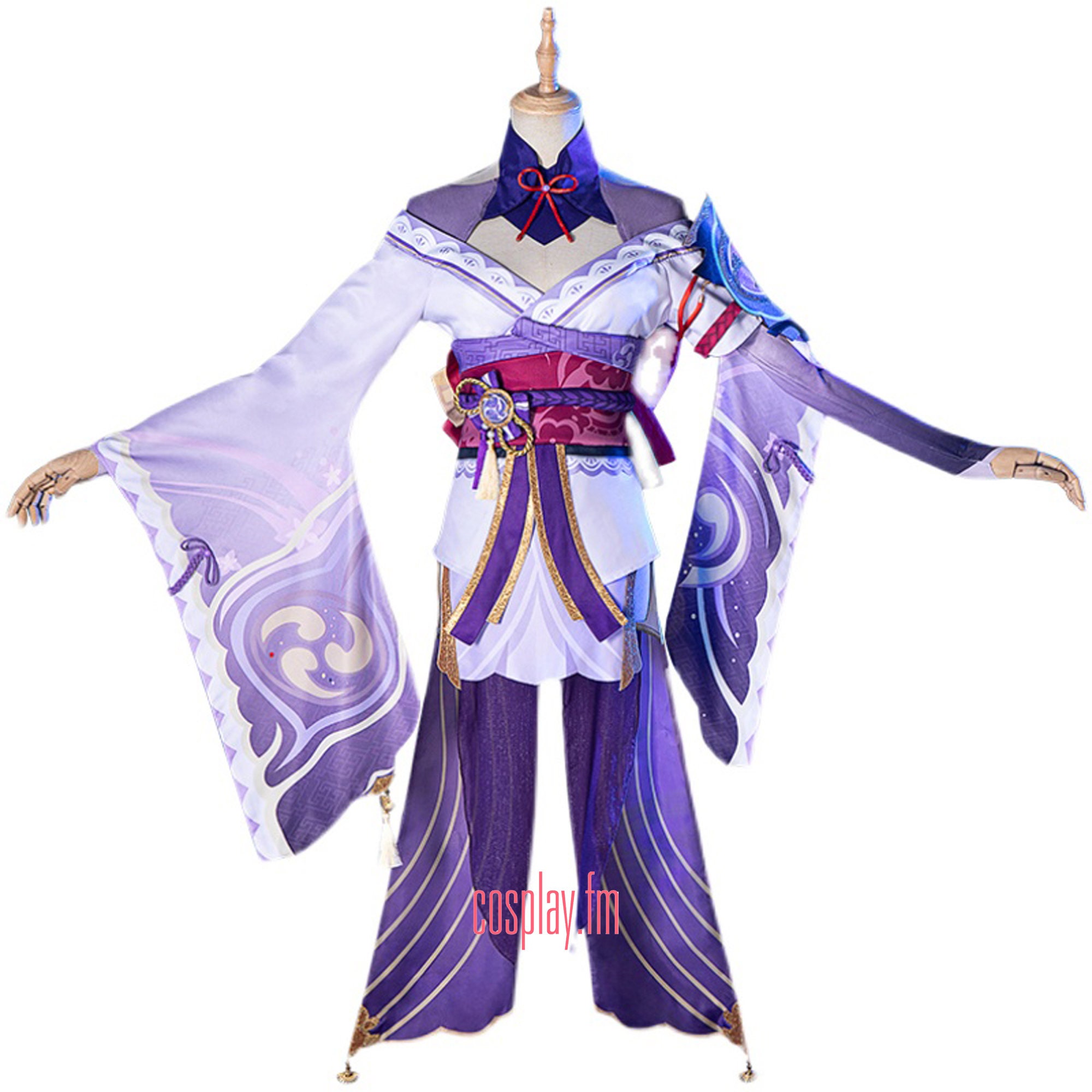 Genshin Impact Raiden Shogun Cosplay Costume Game Suit Etsy Uk