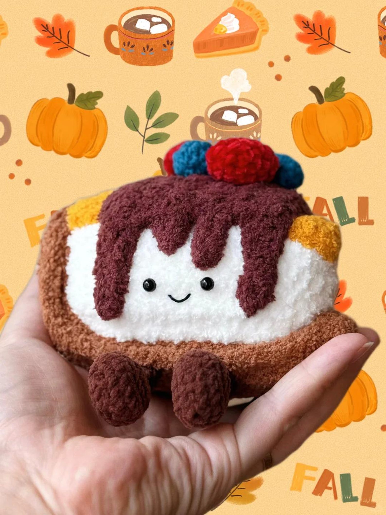 Cheesecake Plush Crochet Pattern Limited Edition Amigurumi Dessert (PDF ...