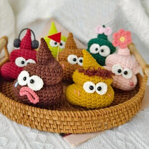 Funny Poop Emoji Crochet Pattern - Trendy Design for Gifts and Decor - Etsy