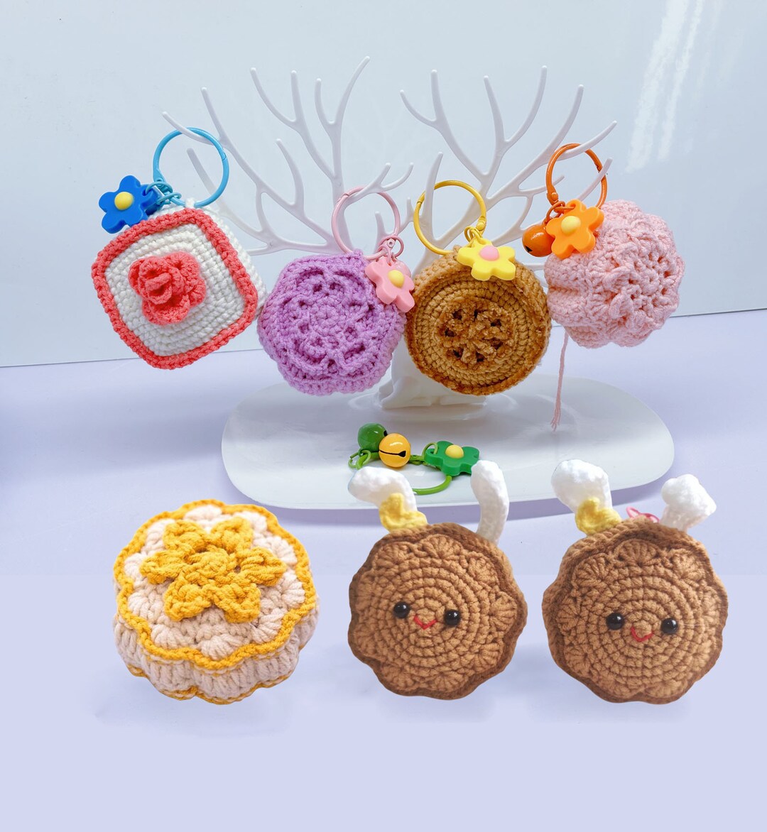 Chinese Moon Cake Crochet 6 in 1 Pattern - How to Crochet Mooncake for ...