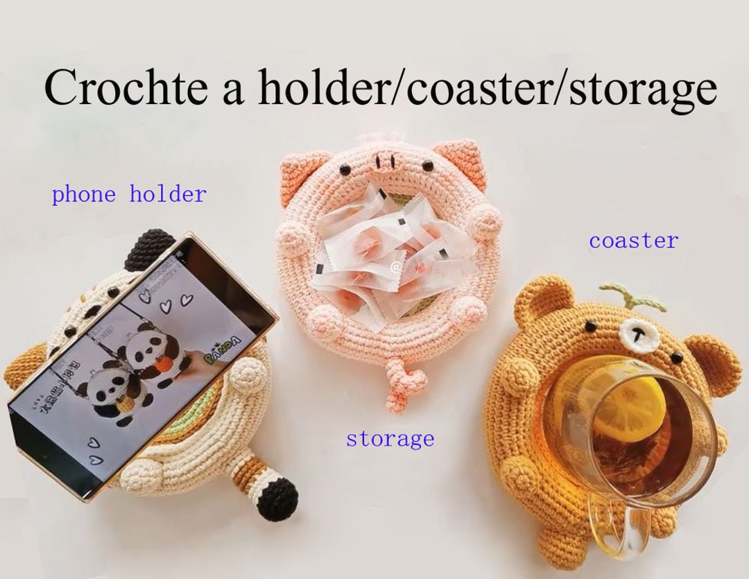 Adorable Animal Hug Cup Crochet Pattern Bear, Pig, Cat Included as ...