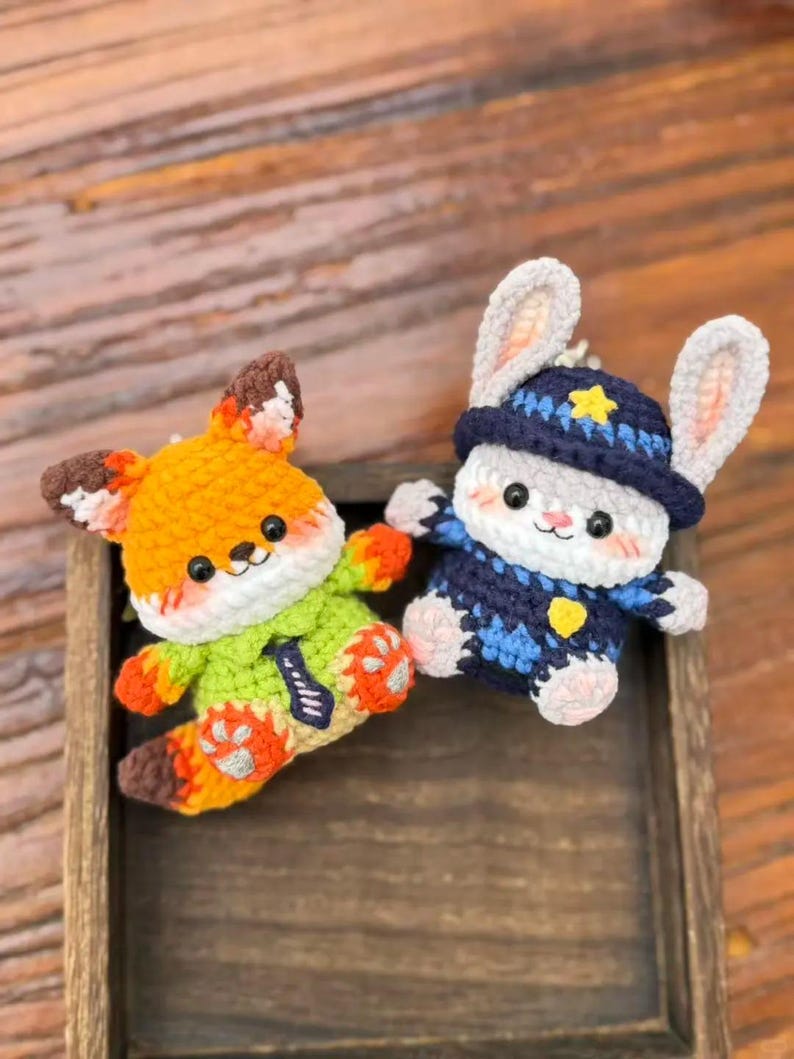 Zootopia Crochet Pattern, Amigurumi Bunny, Fox, Leopard (PDF Pattern ...